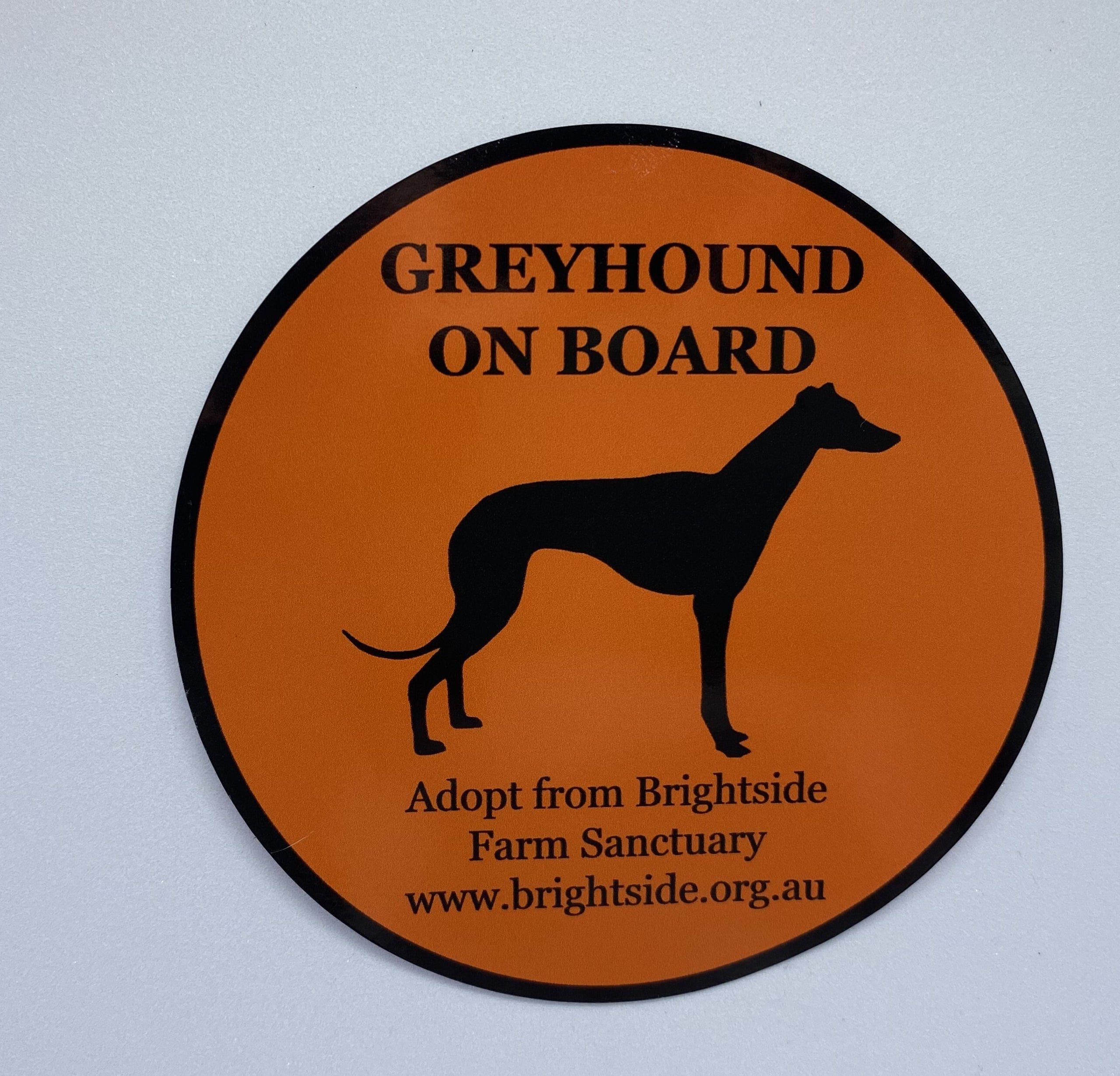Greyhound Car Sticker | BRIGHTSIDE FARM SANCTUARY INC.